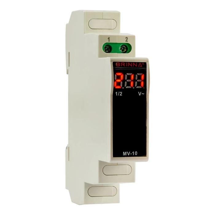 Todoferreteria - Voltímetro Digital para Riel Din Monofásico Brinna MV-10